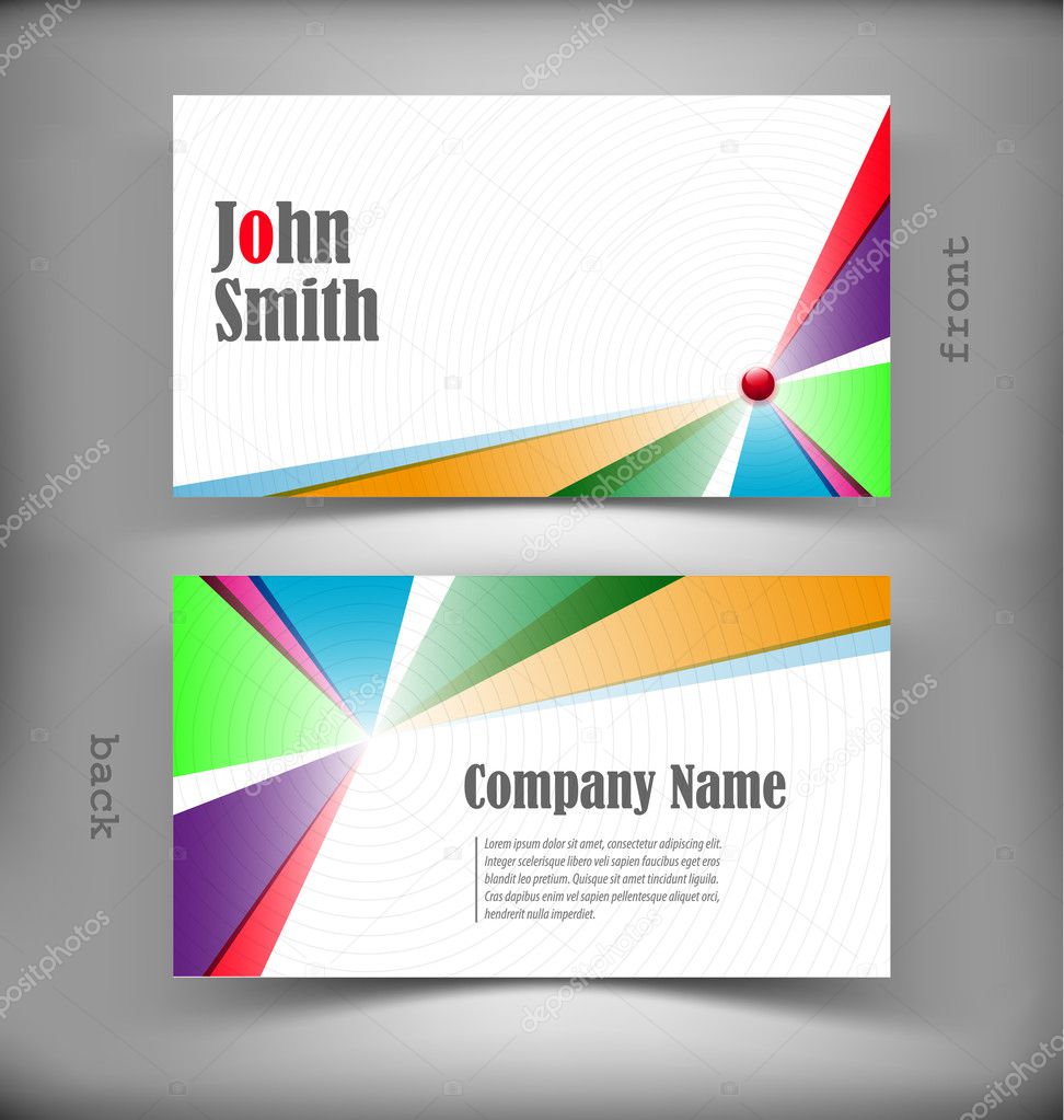 Vector creative business card Stock Vector Image by ©osipovev #32257099