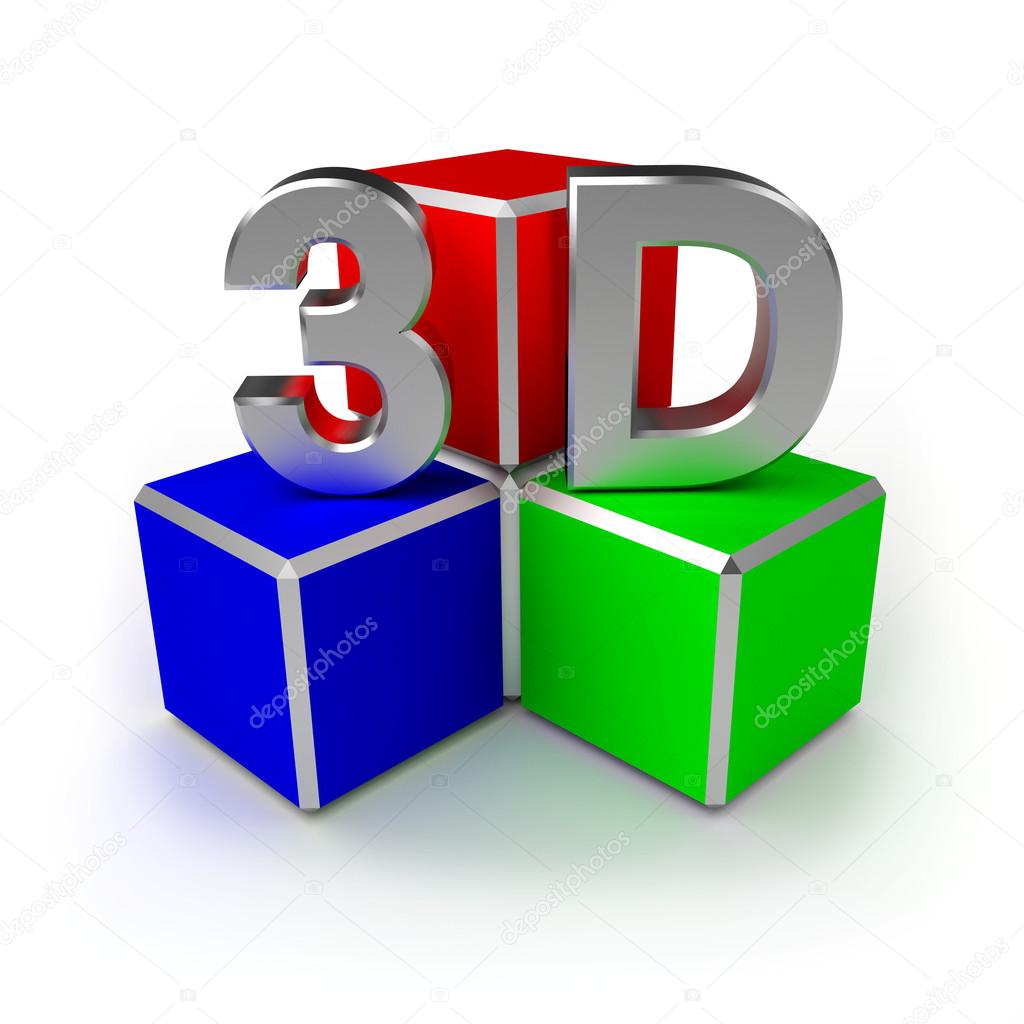 3D cubes — Stock Photo © dengess #32466361