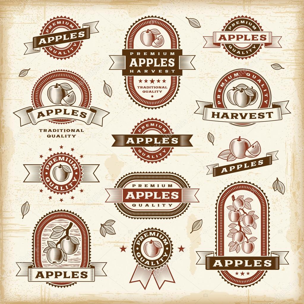 Vintage Apple Labels