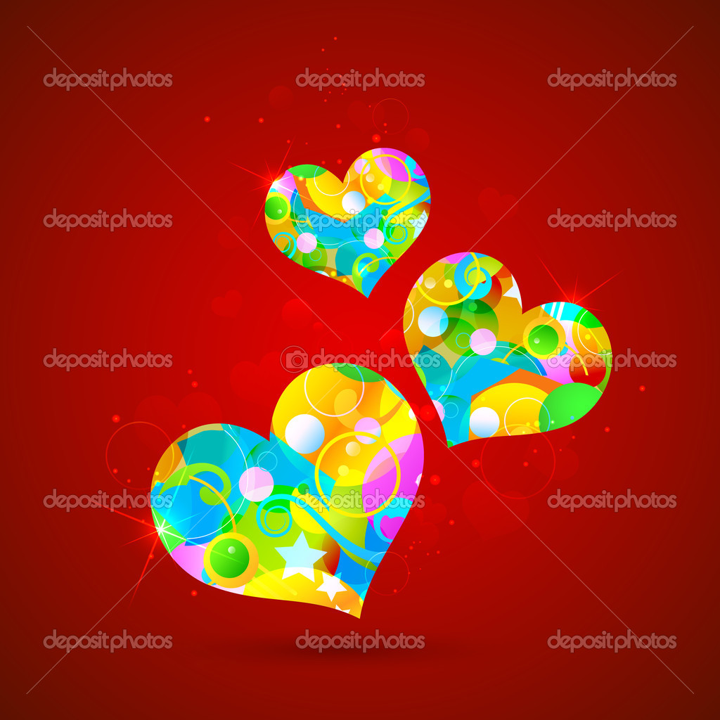 Colorful Heart Stock Vector by ©vectomart 18898125