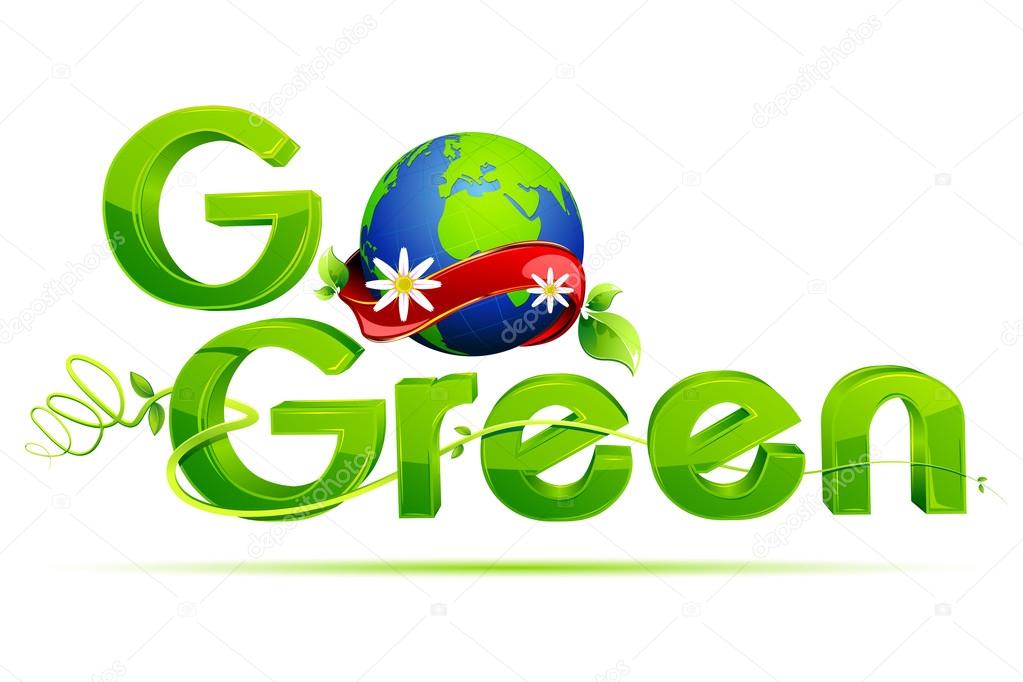 Go Green Stock Vector Image by ©vectomart #19906501