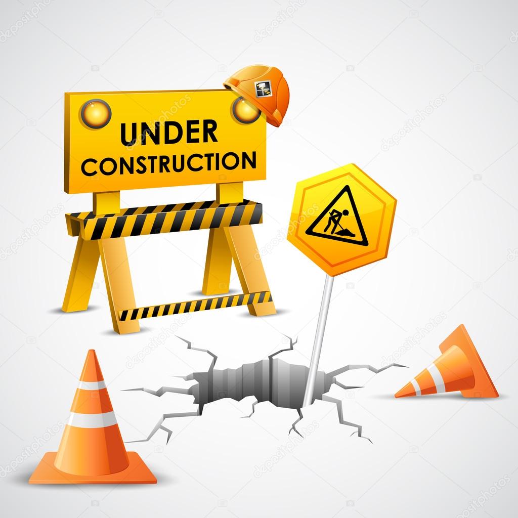 Animated Under Construction Sign
