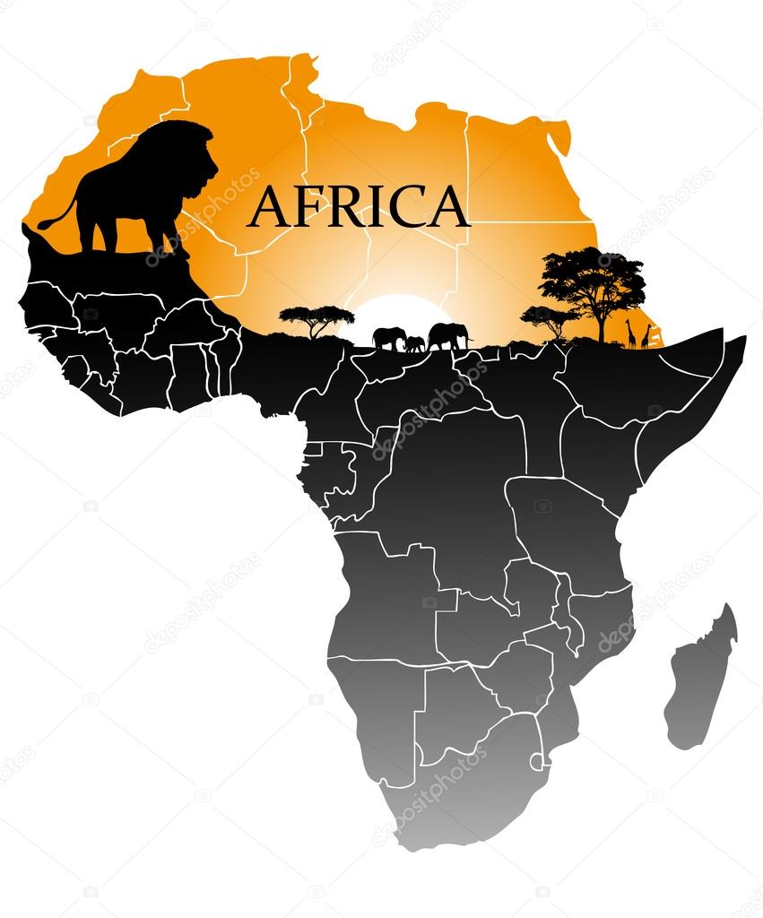 Continent Africa — Stock Vector © matc #22008929