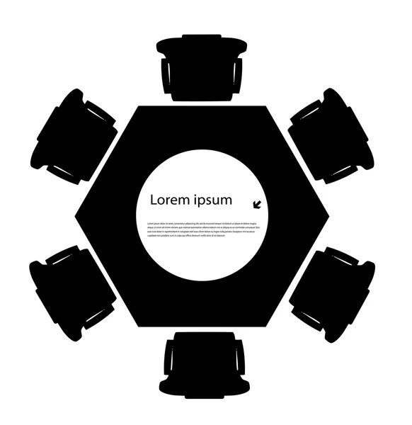 ᐈ Round table meeting silhouette stock vectors, Royalty Free round ...