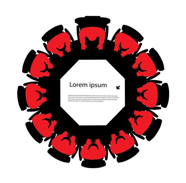 Round table meeting Stock Vectors, Royalty Free Round table meeting ...