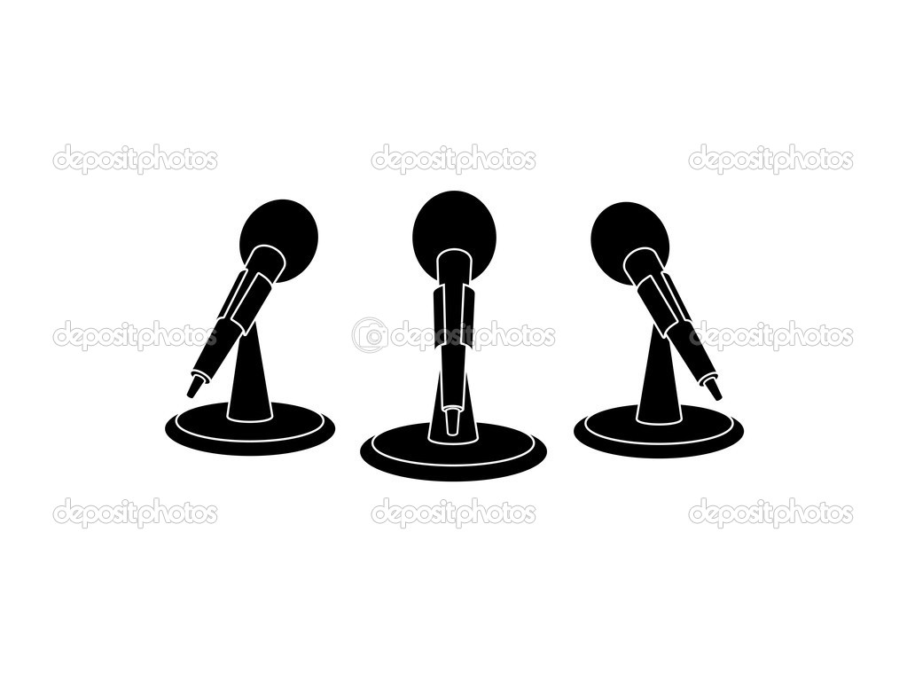 Group microphone Stock Vector Image by ©matc #43566295