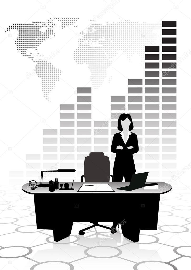 Businessman on abstract business background Stock Vector Image by ©matc ...