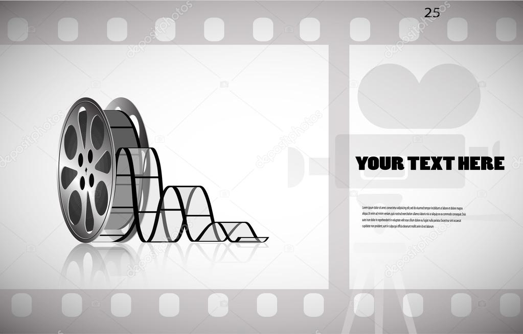 Cine-film in the frame vector background Stock Vector Image by ©matc ...