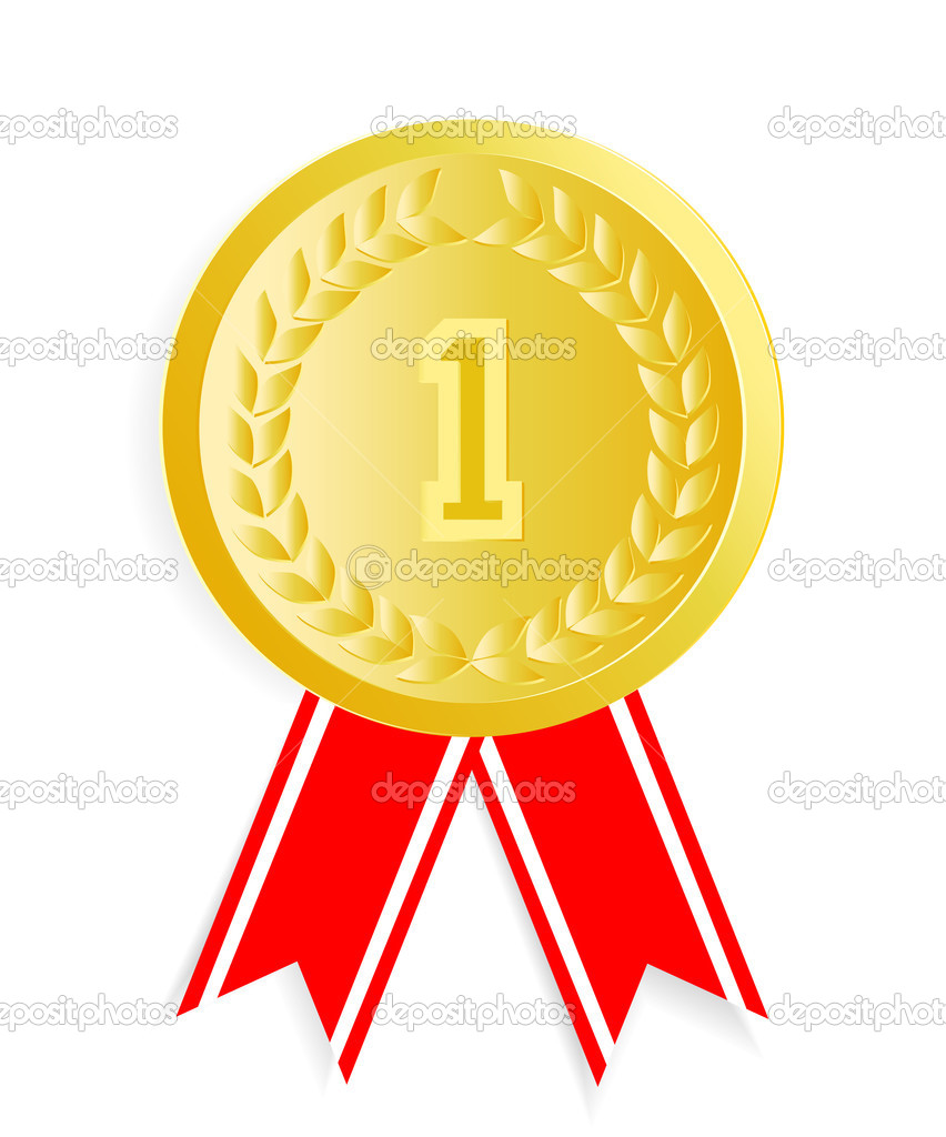 Primer lugar Premio de oro — Vector de stock © matc #44104325