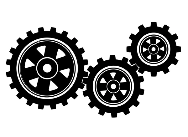Gears on a white background Stock Vector Image by ©matc #24943249