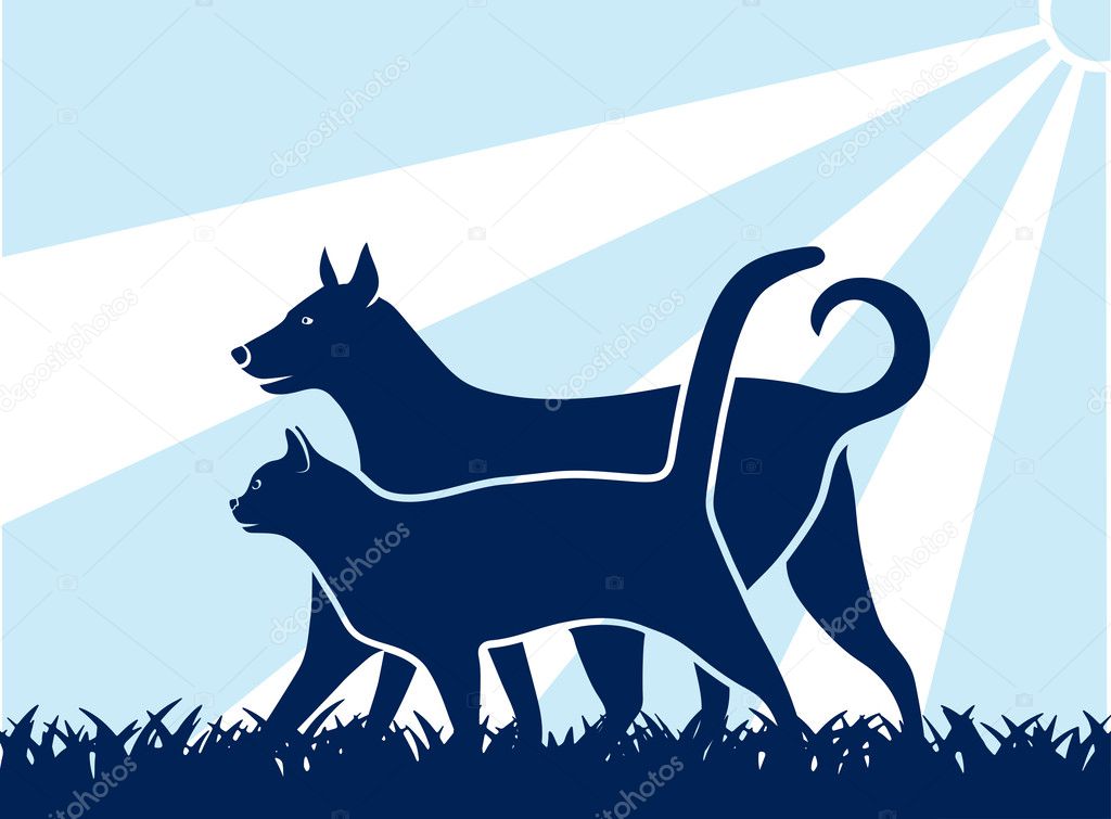 Perro y gato Vector de stock #49262999 de ©matc