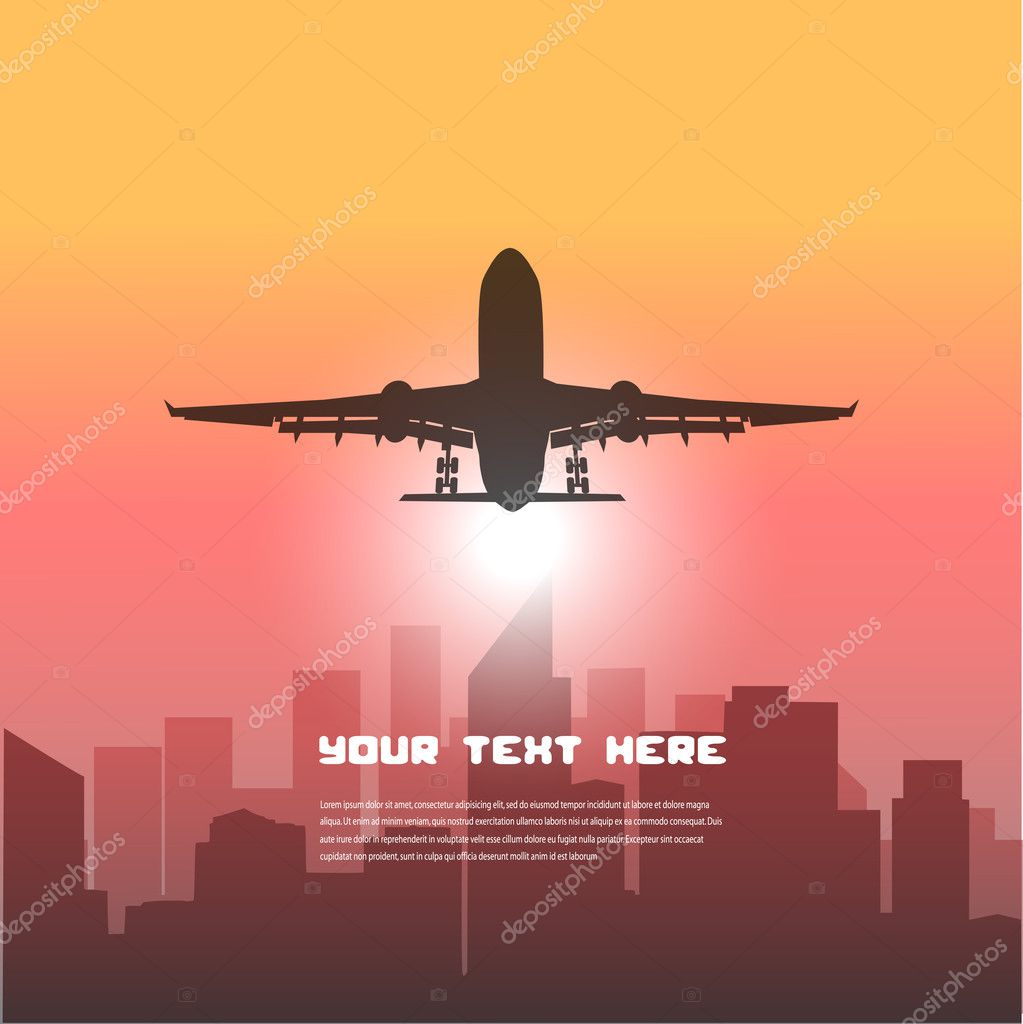 Plane taking off Stock Vector Image by ©matc #49451959