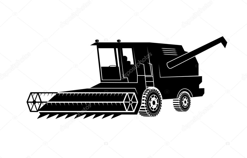 Combine Harvester Clipart