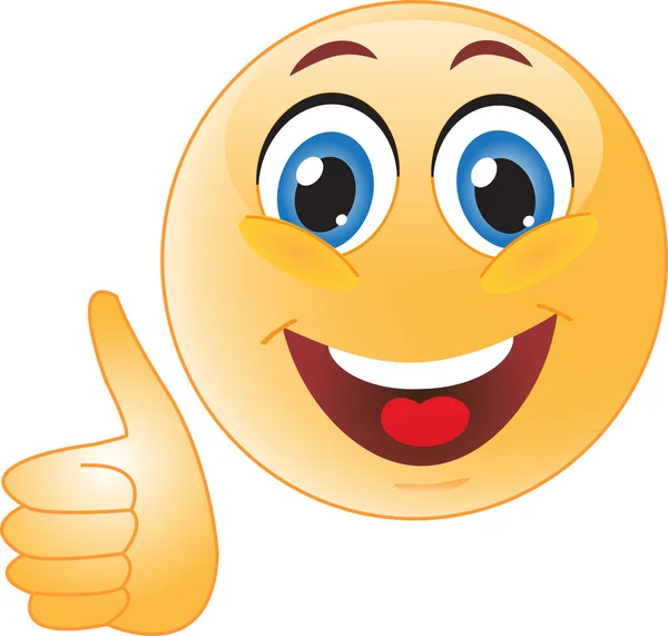 Big smile emoticon — Stock Vector © natalipopova #38360779