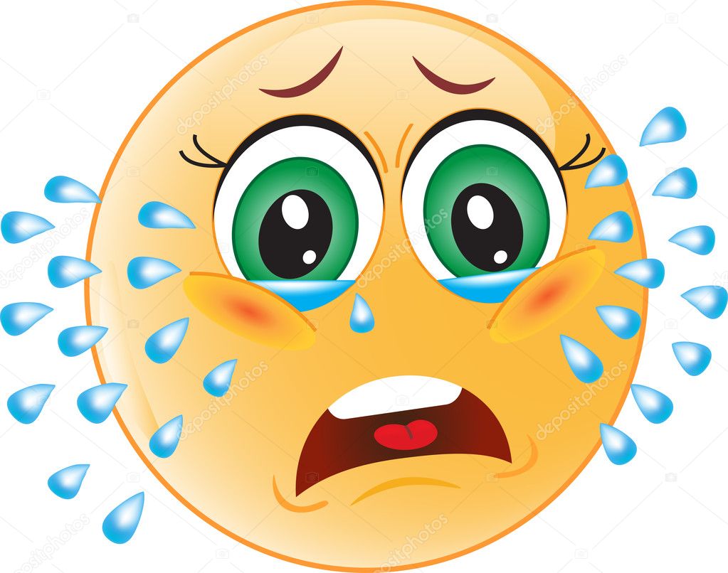 Smiley qui pleure. émotions — Image vectorielle natalipopova © #36790117