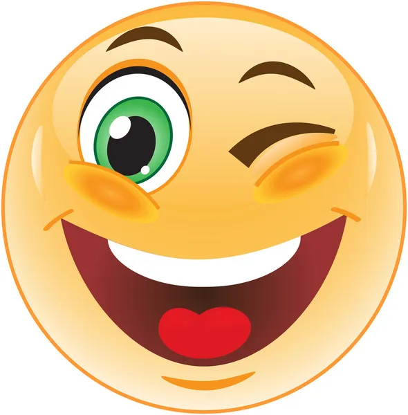 Winking smiley. Stock Vector Image by ©natalipopova #26792635