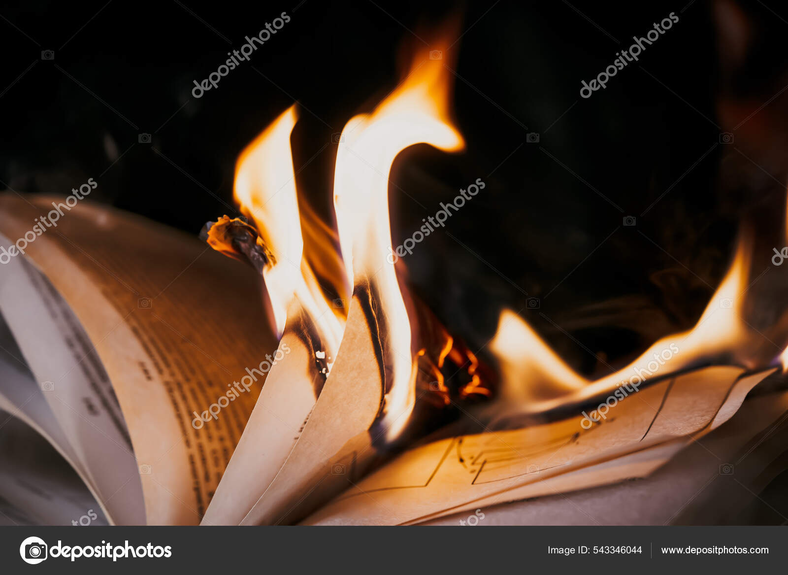 Burning Book Fahrenheit 451