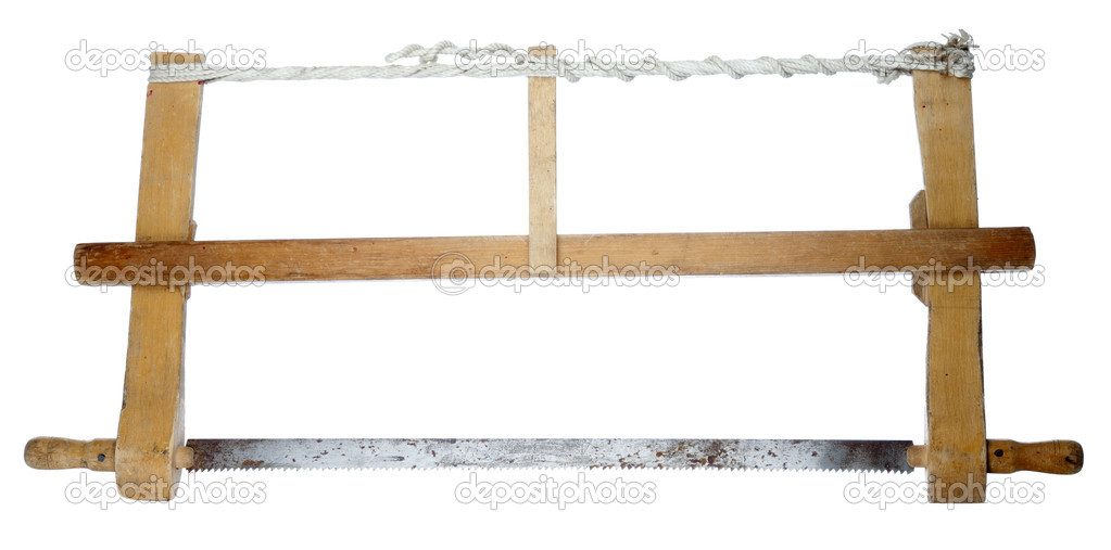 Old rusty hand saw — Stock Photo © tribal #39654861