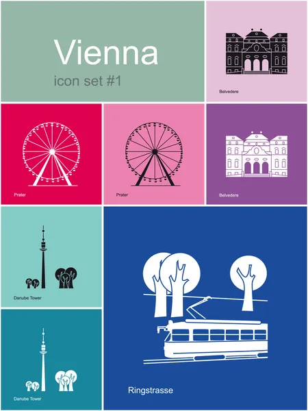 Vienna icons — Stock Vector © artefy #35808425