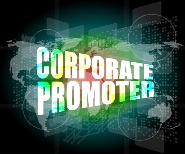 Board of directors words on digital screen background with world map ...