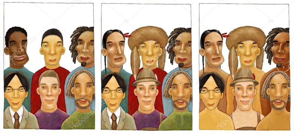 Different races Stock Photo by ©grivina 23364002