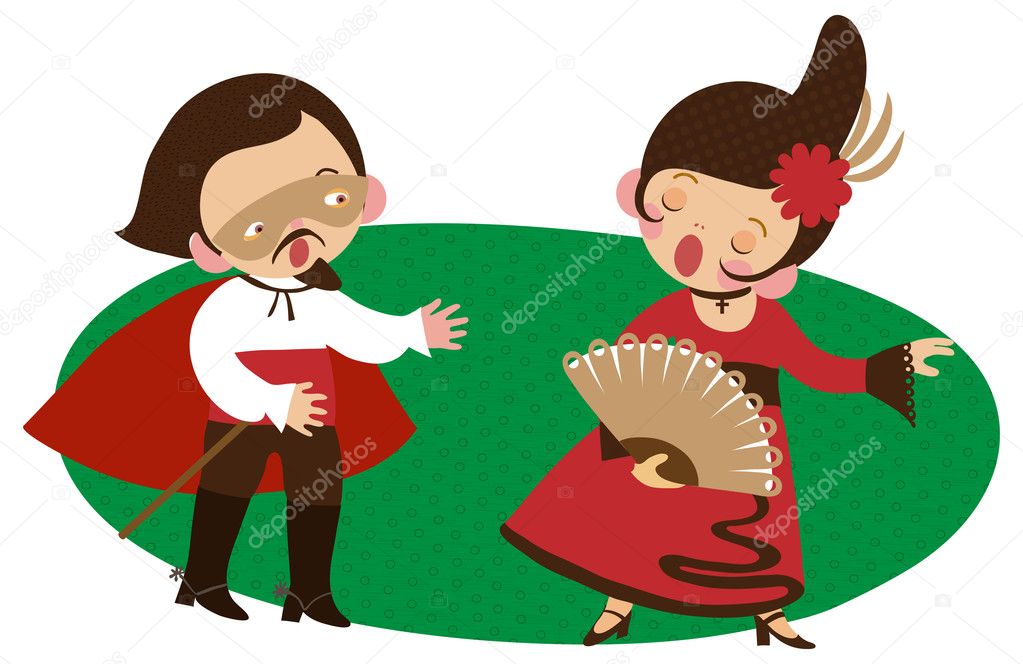 Atores de teatro — Vetor de Stock © grivina #23367336