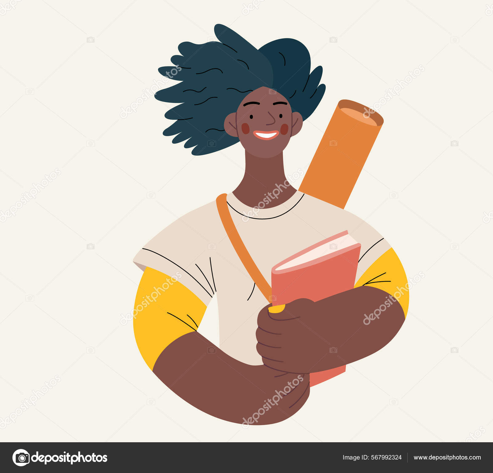 People portraits - Student Stock Vector Image by ©grivina #567992324