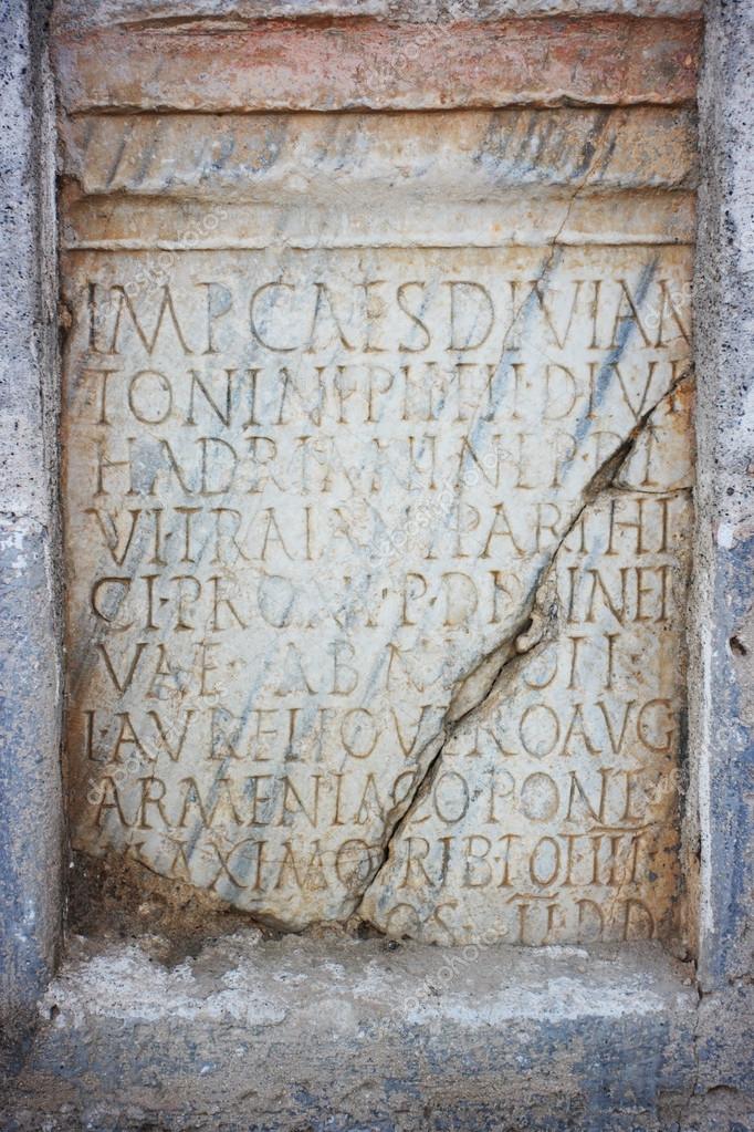 Latin text in stone Stock Photo by ©nata_rass 35400399