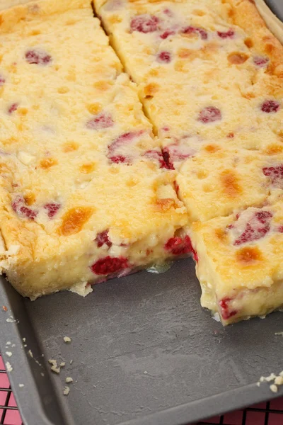 Raspberry and white chocolate slices Stock Photo by ©innershadows 12440244