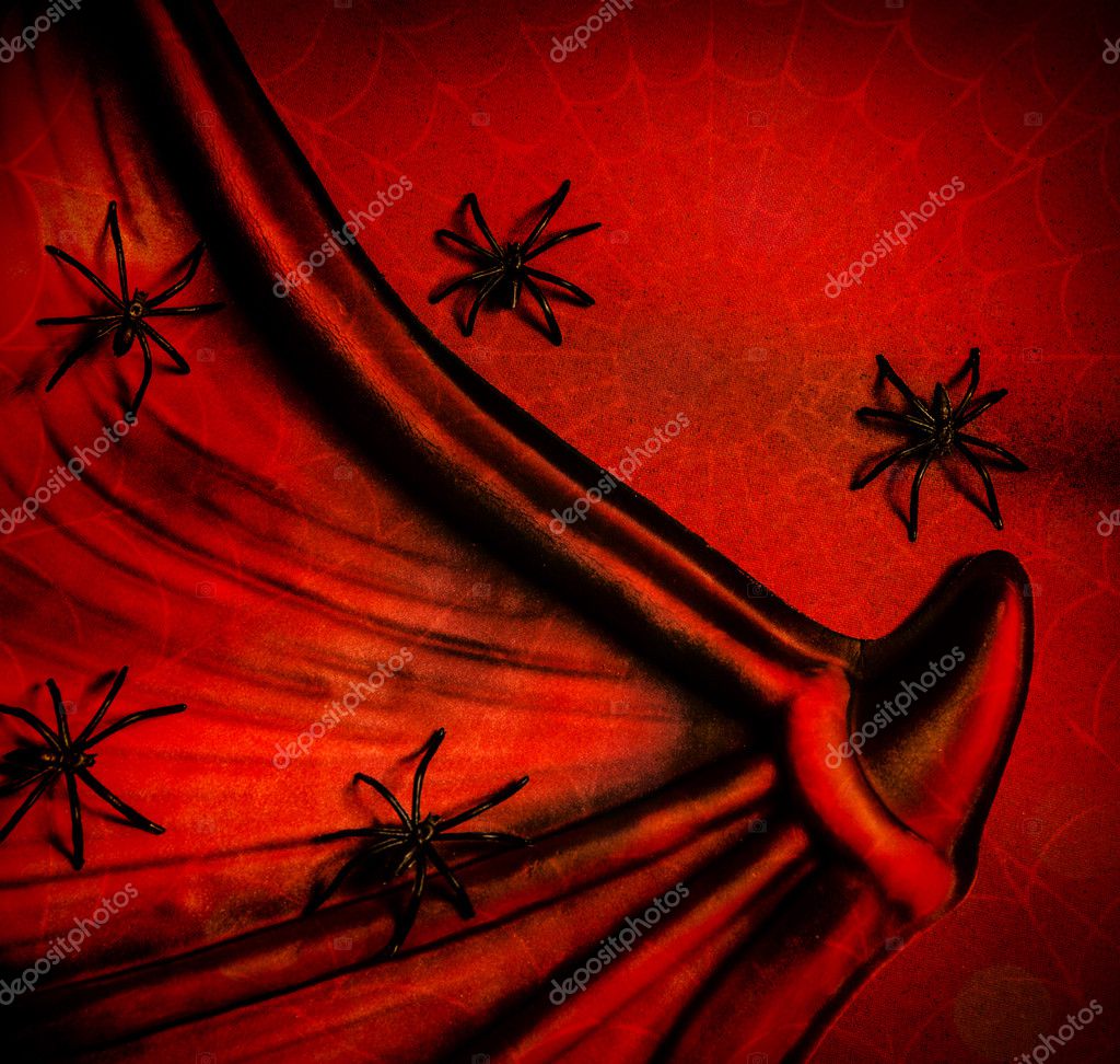 Spiders on red Halloween background Stock Photo by ©Anna_Om 33614159