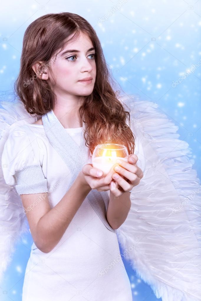 Pretty angel — Stock Photo © Anna_Om #36796773
