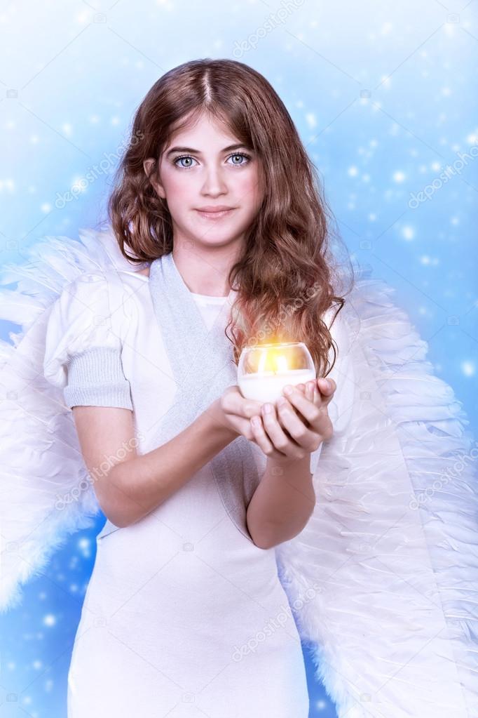 Cute angel — Stock Photo © Anna_Om #37264761
