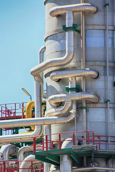 Pipes thousand colors in a modern oil refinery - Stock Image - Everypixel