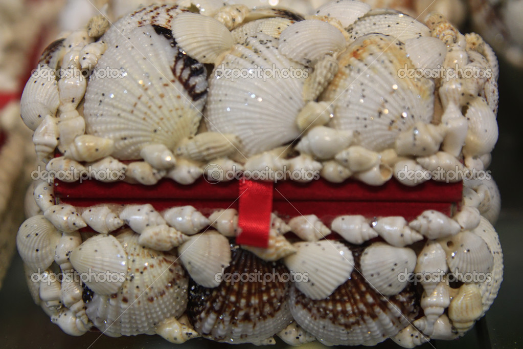 Box lined with decorative shells ⬇ Stock Photo, Image by © James633 ...