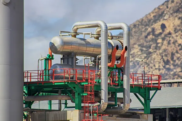 Pipes thousand colors in a modern oil refinery - Stock Image - Everypixel