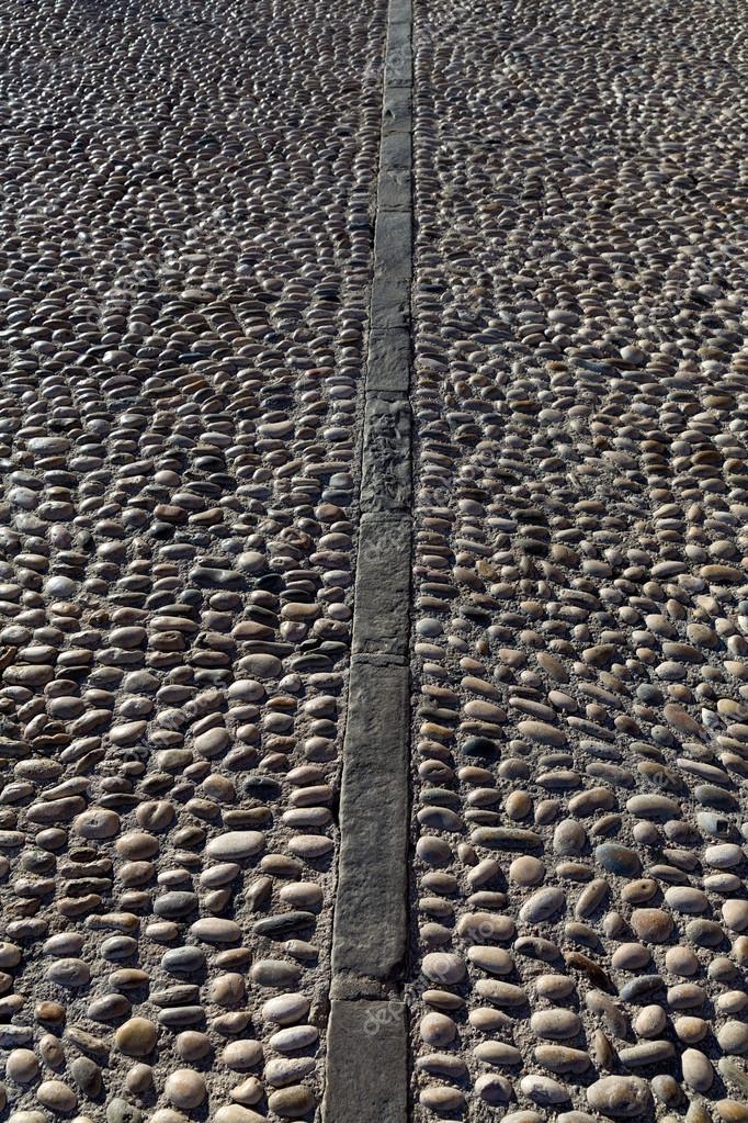 Rolling stones pavement soil texture in Altea Alicante Stock Photo by ...