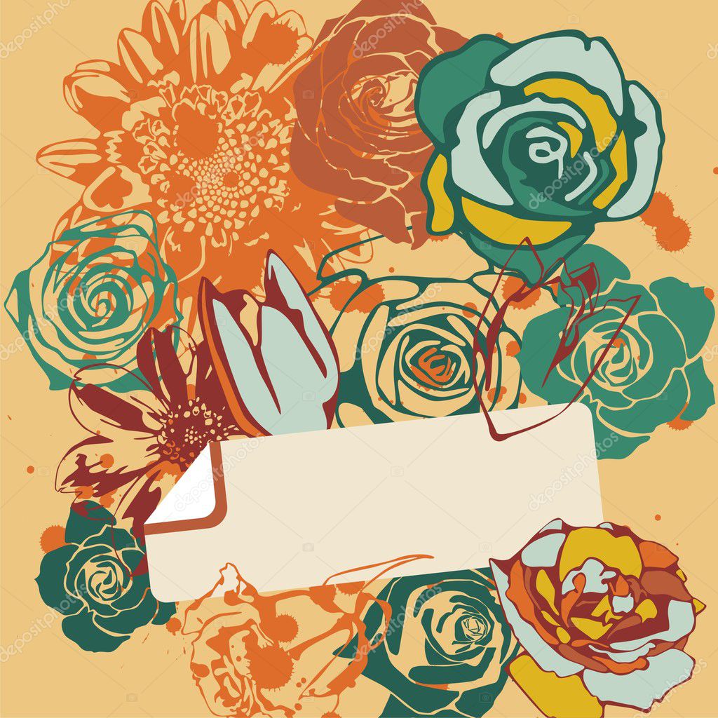 Floral postcard Stock Vector by ©aleksandra_a 22002751