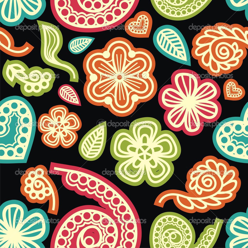 Textura sin costura adornada Vector de stock por ©aleksandra_a 22841466