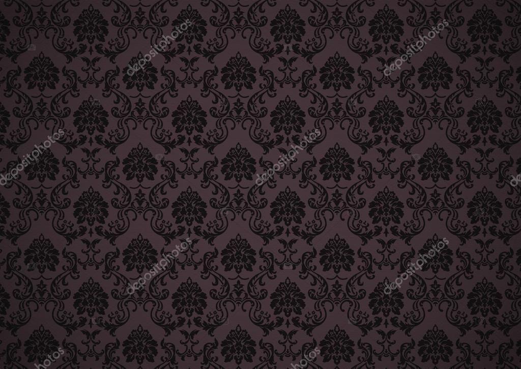 Fondo de pantalla barroco oscuro con textura: fotografía de stock ...