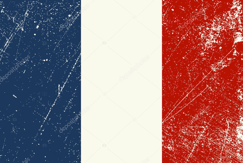 French Flag vintage — Stock Vector © Thomaspajot #36175371