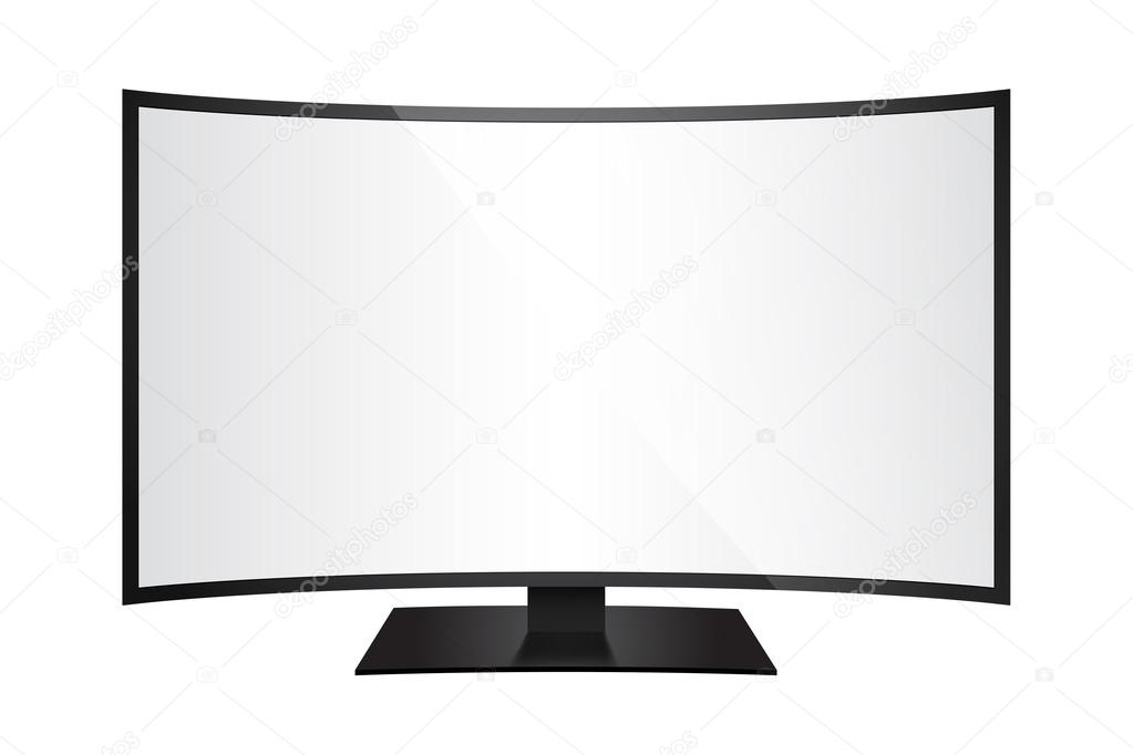 Curved screen 2 — Stock Vector © Thomaspajot #39689653