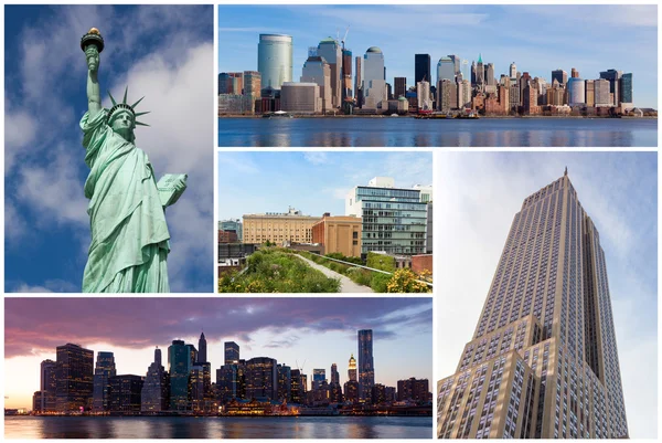 New york city famous landmarks picture collage - USA ⬇ Stock Photo ...