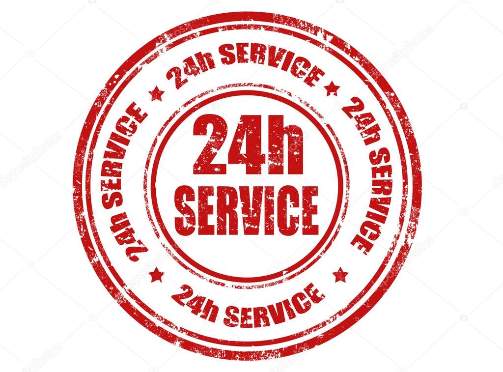 24h service stamp Stock Vector by ©carmen_dorin 22583711
