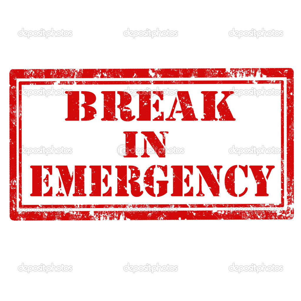 Break in Emergency-stamp — Stock Vector © carmen_dorin #43208367