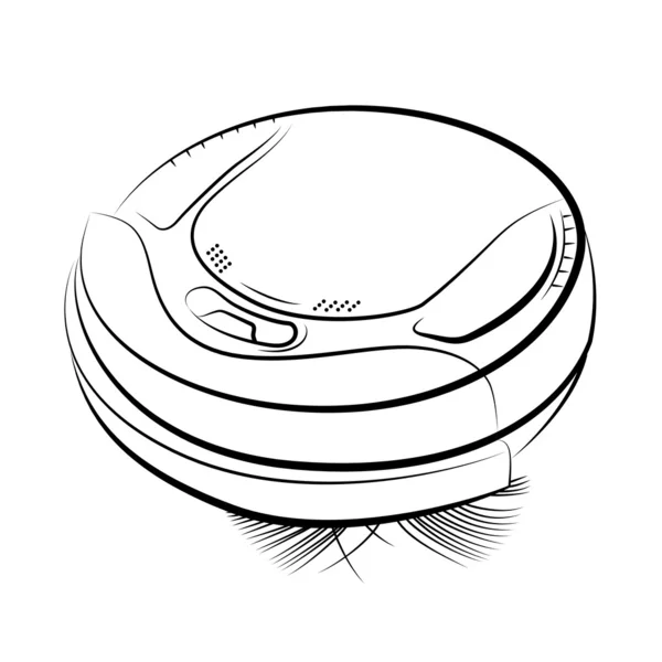 Drawing of the robotic vacuum cleaner Stock Vector Image by ©mirumur ...