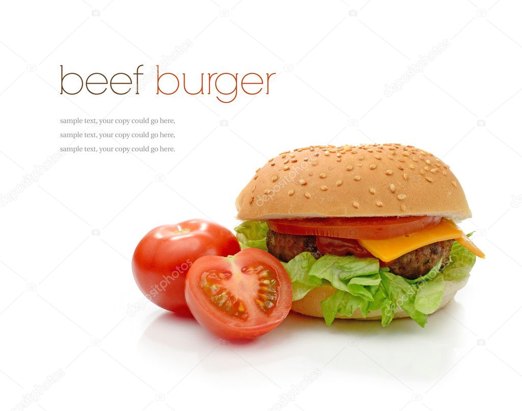 Beef Burger Stock Photo by ©CogentMarketing 20993705