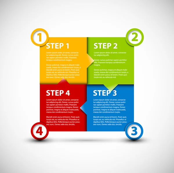One two three - vector paper steps — Stock Vector © orson #11351407 One two three - vector paper steps — Stock Vector © orson #11351407