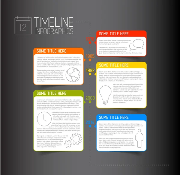 Infographic multi timeline report template — Stock Vector © orson ...