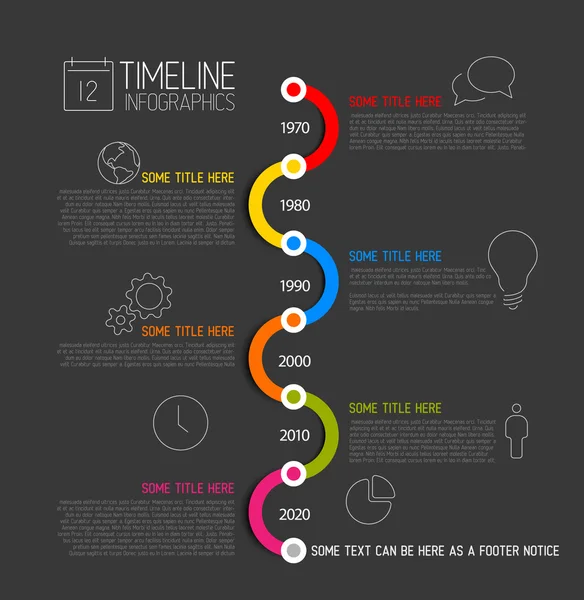 Infographic timeline report template Stock Vector by ©orson 48818595