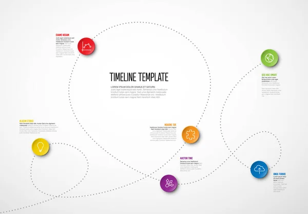 Vector Infographic Company Milestones Timeline Template Dark Vertical ...